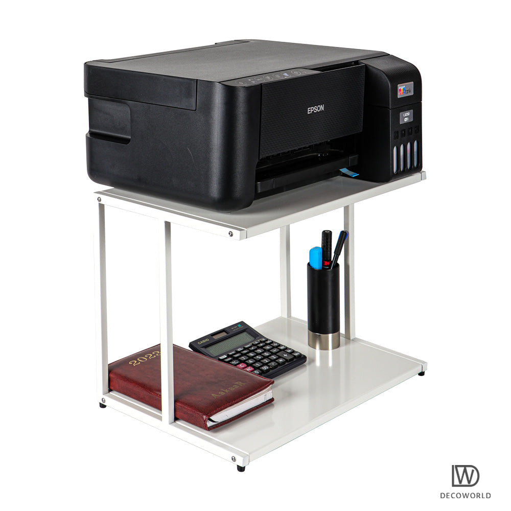 Buy Now!! Stylish White metal Printer Stand | Decoworld — DECOWORLD