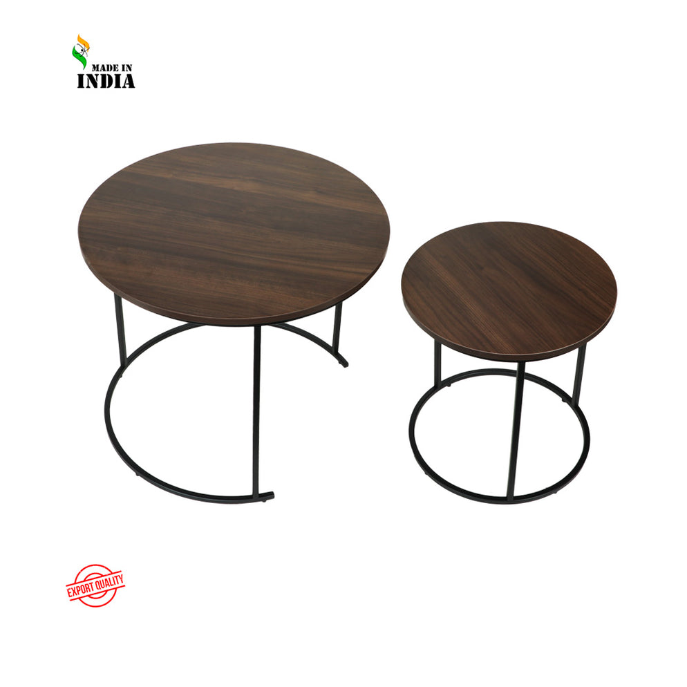 Premium Woden Top Coffee Table With Black Legs | Decoworld — DECOWORLD