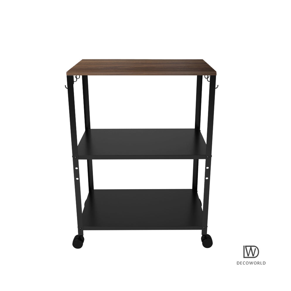 Buy Now 3 Tier Premium Microwave Stand with Wheels | Decoworld — DECOWORLD